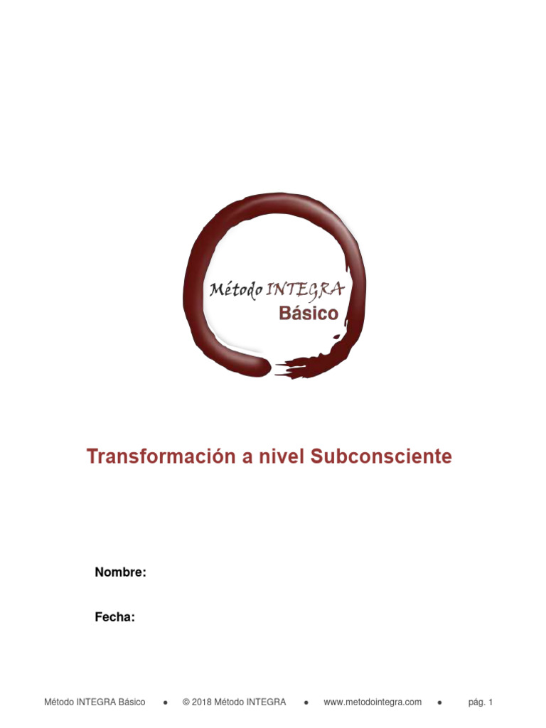 Curso de Metodo Integra | PDF | Las emociones | Trauma psicólogico