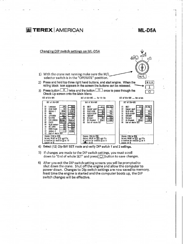 DIP Switch Settings | PDF