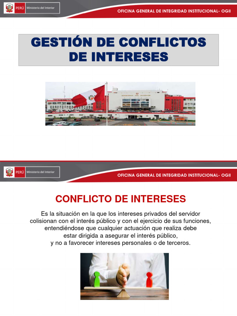 Gestión de Conflictos de Intereses en el Estado | PDF | Negocios ...