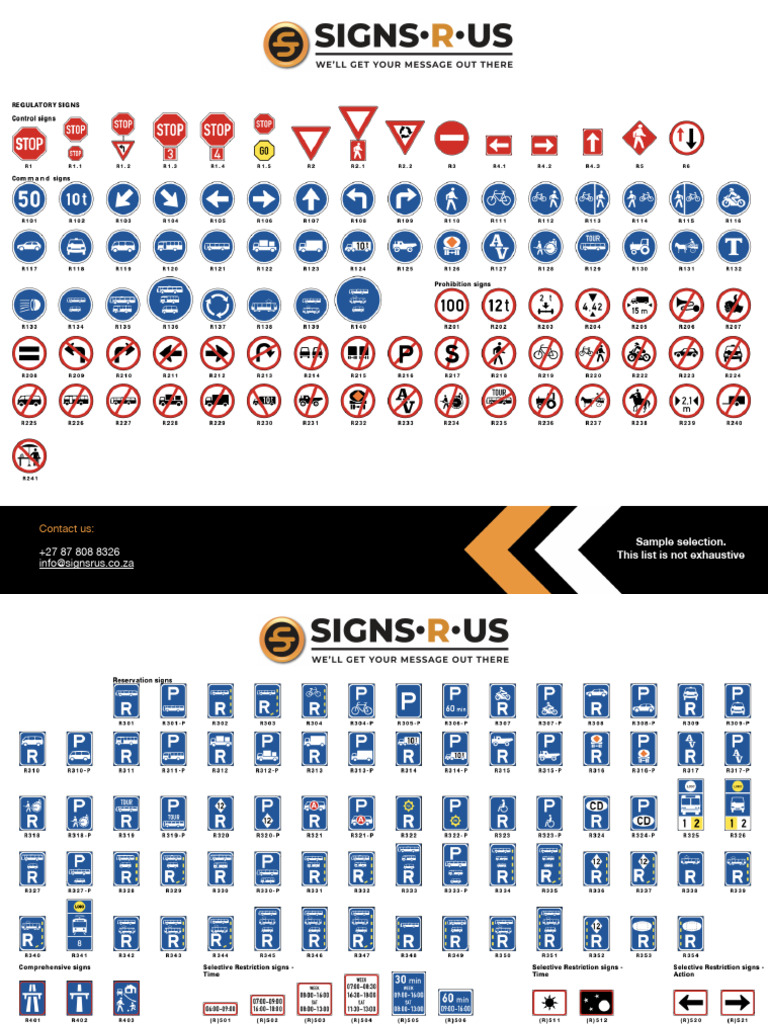 Overview of Regulatory Traffic Signs | PDF | Bus | Vehicle Technology