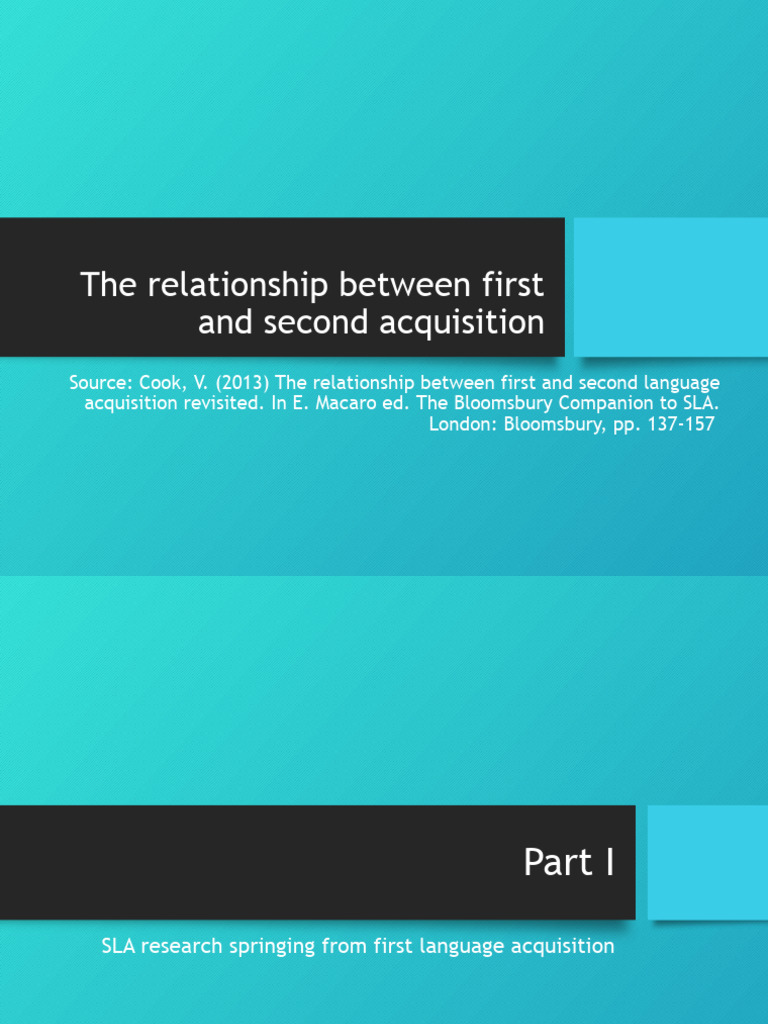 First vs. Second Language Acquisition | PDF | Second Language | Second Language Acquisition