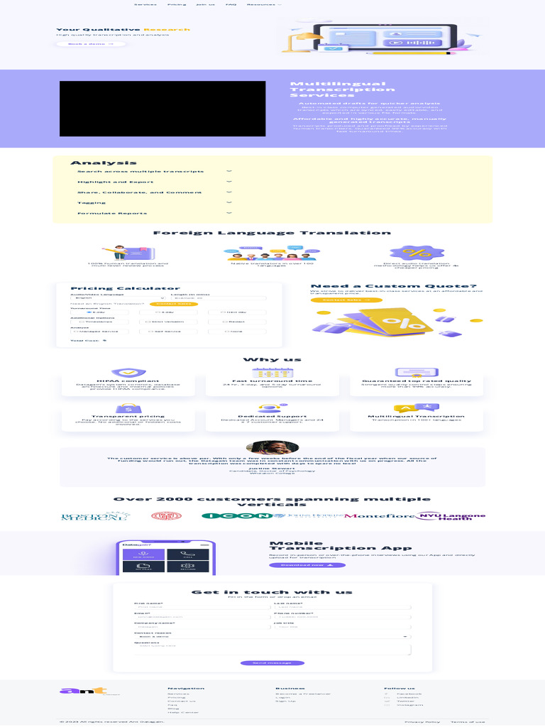 Best Transcription and Translation Services - Ant Datagain | PDF ...