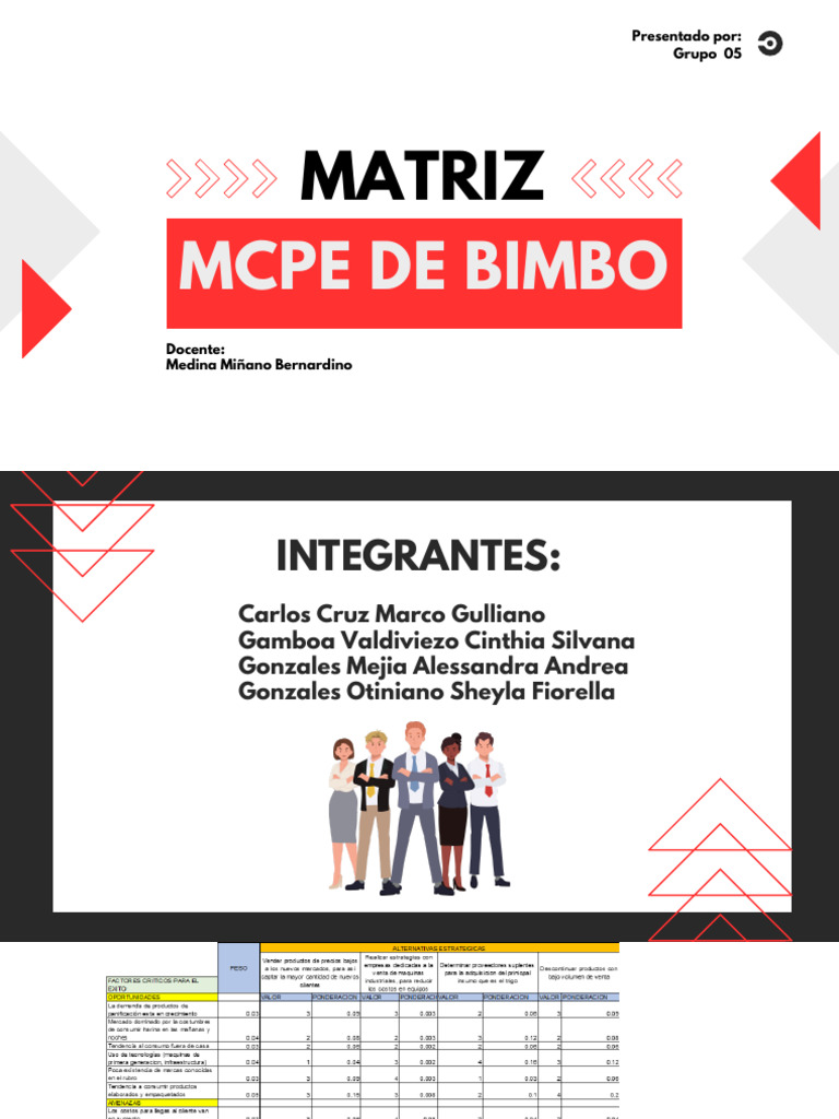 GRUPO 05 Matriz MCPE | PDF
