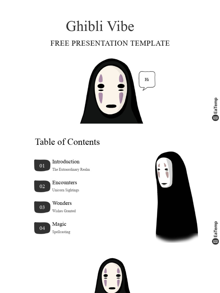 Ghibli Vibe Presentation Template by EaTemp | PDF | Fantasy