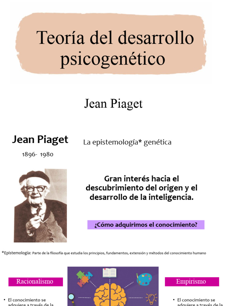Teoría Psicogenética | Descargar gratis PDF | Desarrollo cognitivo ...