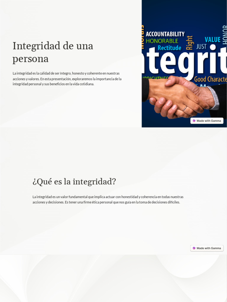 Integridad de Una Persona | PDF | Toma de decisiones