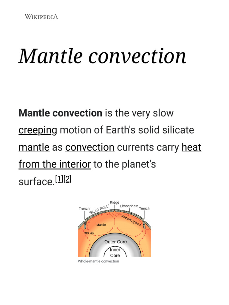 Mantle Convection | PDF | Physical Sciences | Terrestrial Planets
