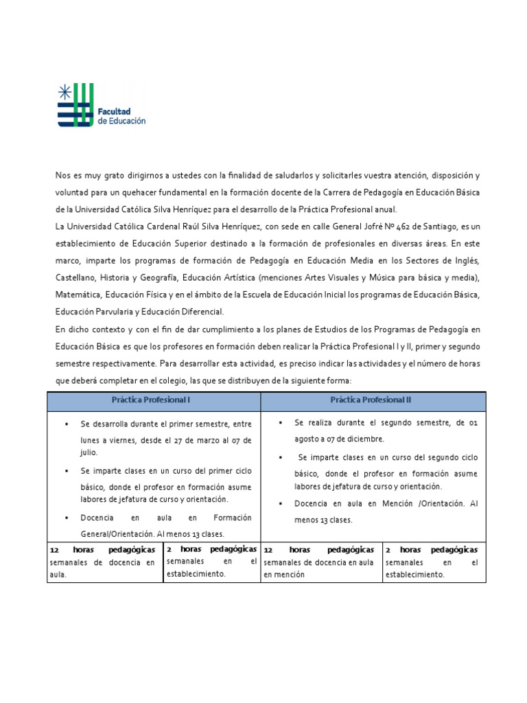 Carta Presentación | PDF | Maestros | Enseñando