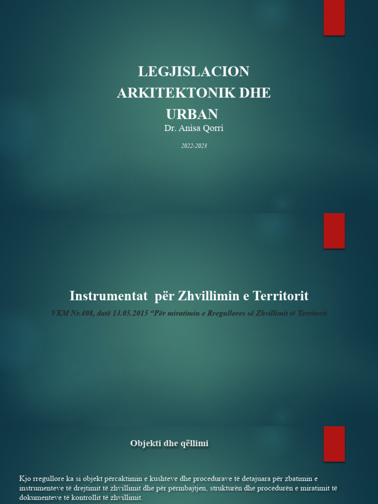 7 Instrumentat e Kontrolli Te Zhvillimit 2014 PER PLANIFIKIMIN DHE ...