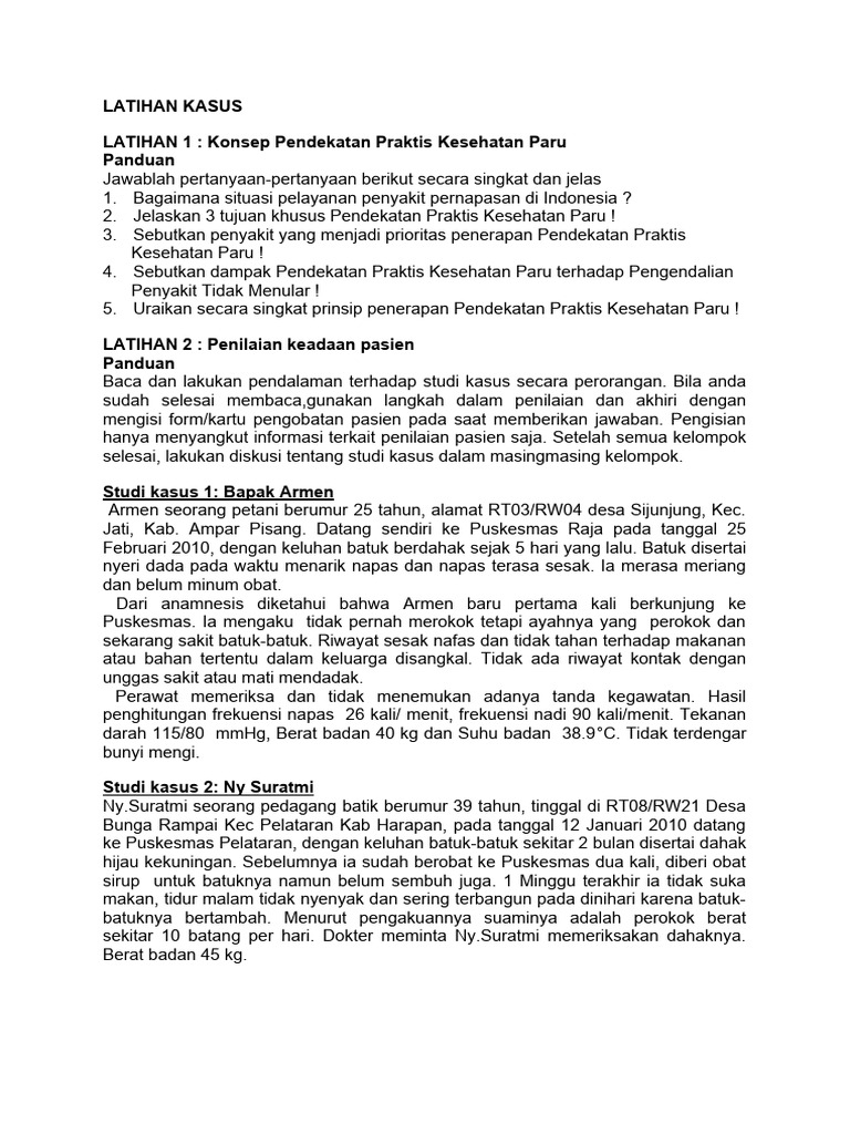 Latihan Kasus 1 - 2 | PDF