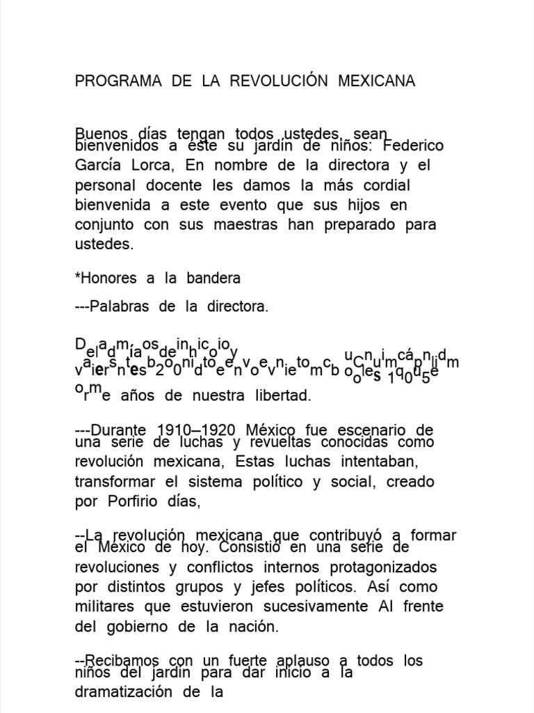 PDF Programa de La Revolucion Mexicana | PDF