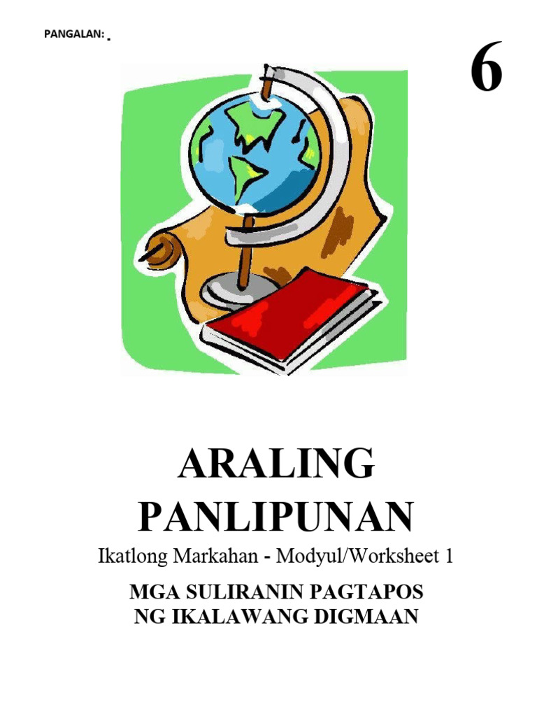 AP6 Q3 Worksheet | PDF