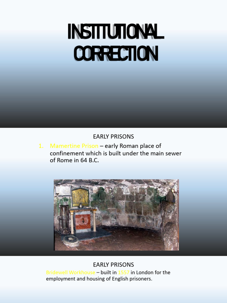 INSTITUTIONAL CORRECTION New | PDF | Prison | Solitary Confinement