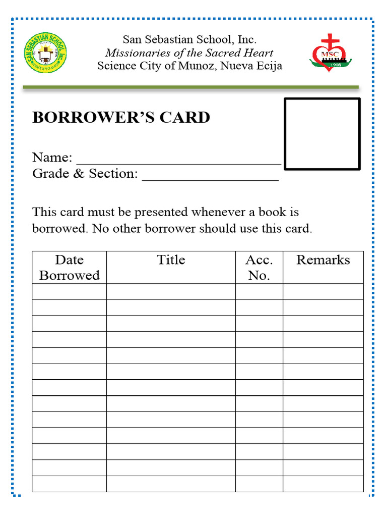 Borrowers Card | PDF