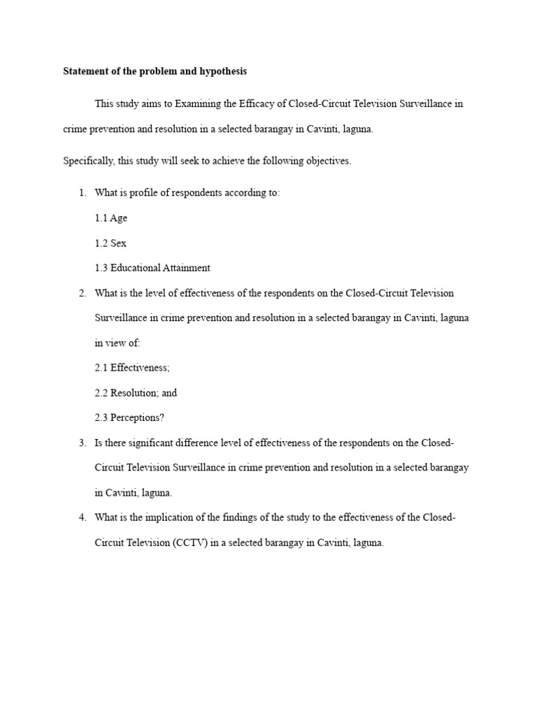 Sop Question | PDF | Closed Circuit Television | Crimes