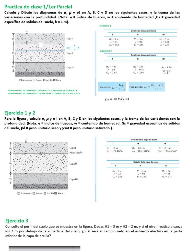 Practica 6 - 1er Parcial - Esfuerzo en Masas de Suelo - 230321 - 121814 | PDF | Métodos y ...