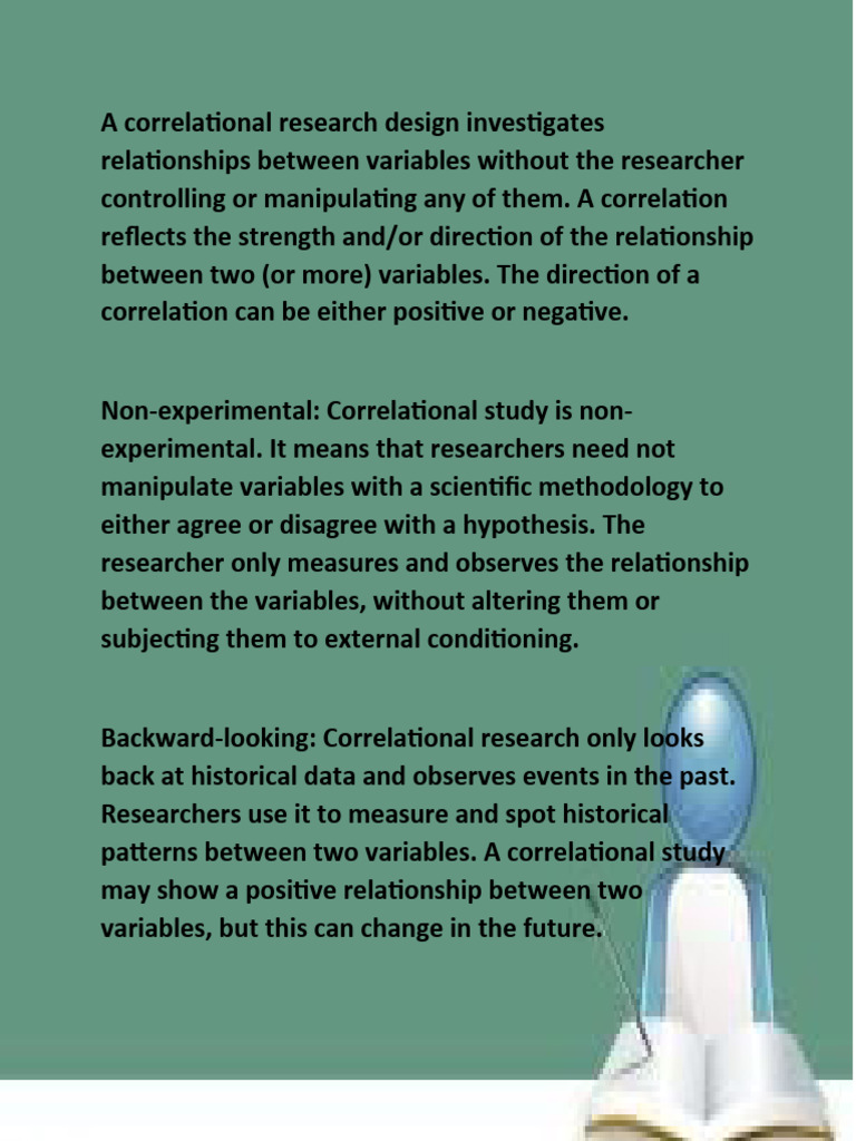 Correlation Of Research Design Pdf Quantitative Research Behavior