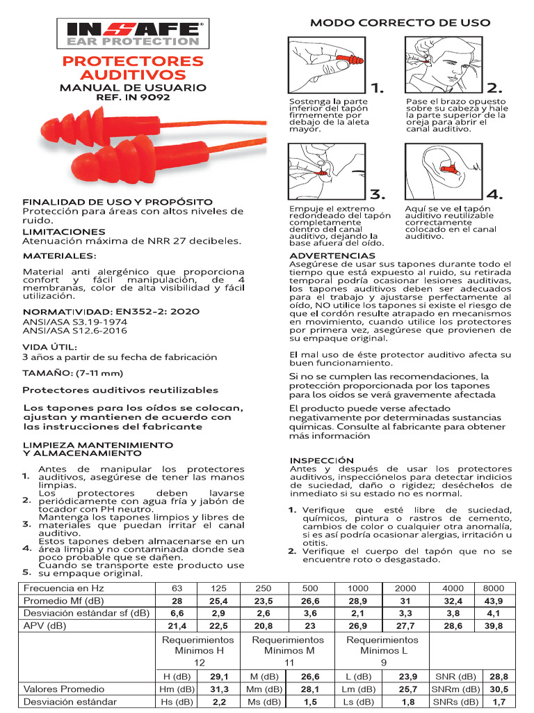 Manual-Instructivo-Auditivo EAR PLUS de Membrana | PDF