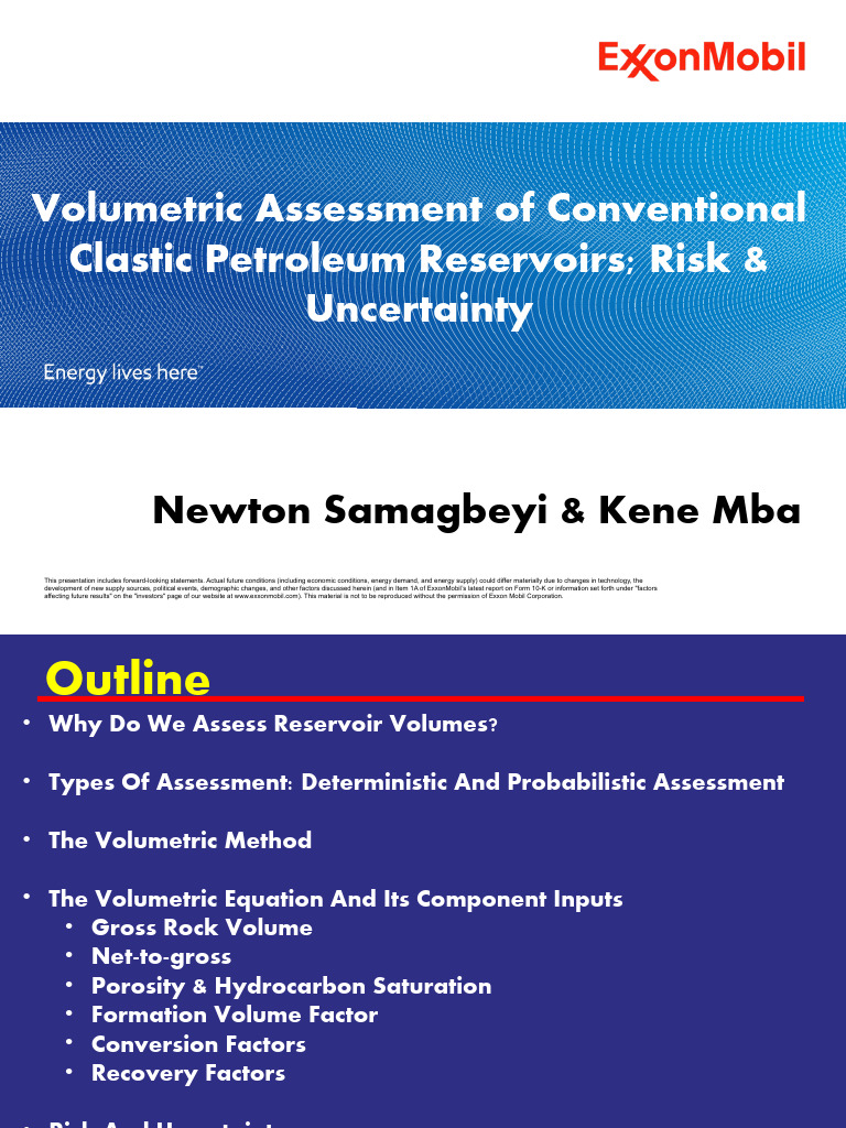 Volumetric Assess-Conventional Reservoirs | PDF | Petroleum Reservoir ...