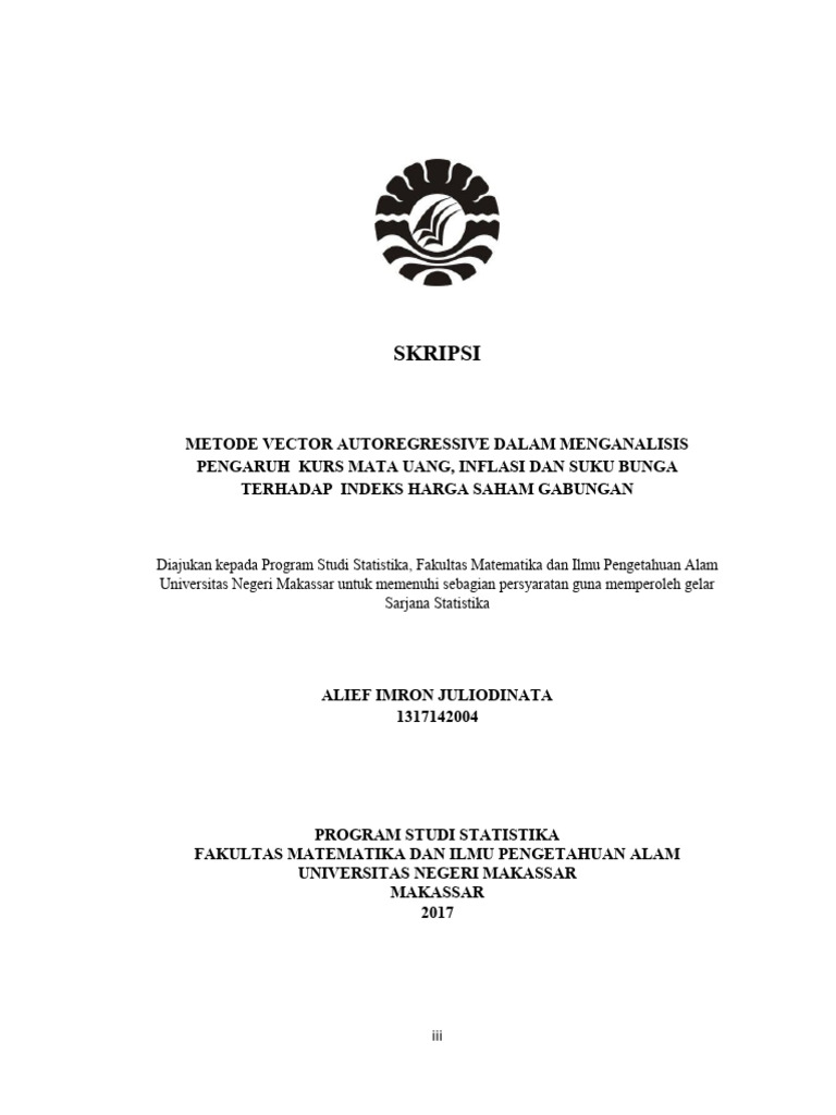 (Referensi Vecm) Metode Vector Autoregressive Dalam Menganalisis ... (Referensi Vecm) Metode Vector Autoregressive Dalam Menganalisis ...