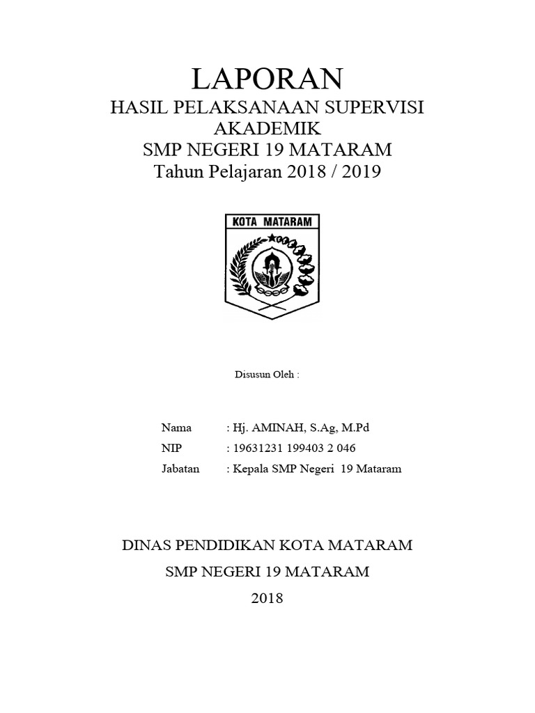 Laporan Supervisi Akademik 2018/2019 | PDF