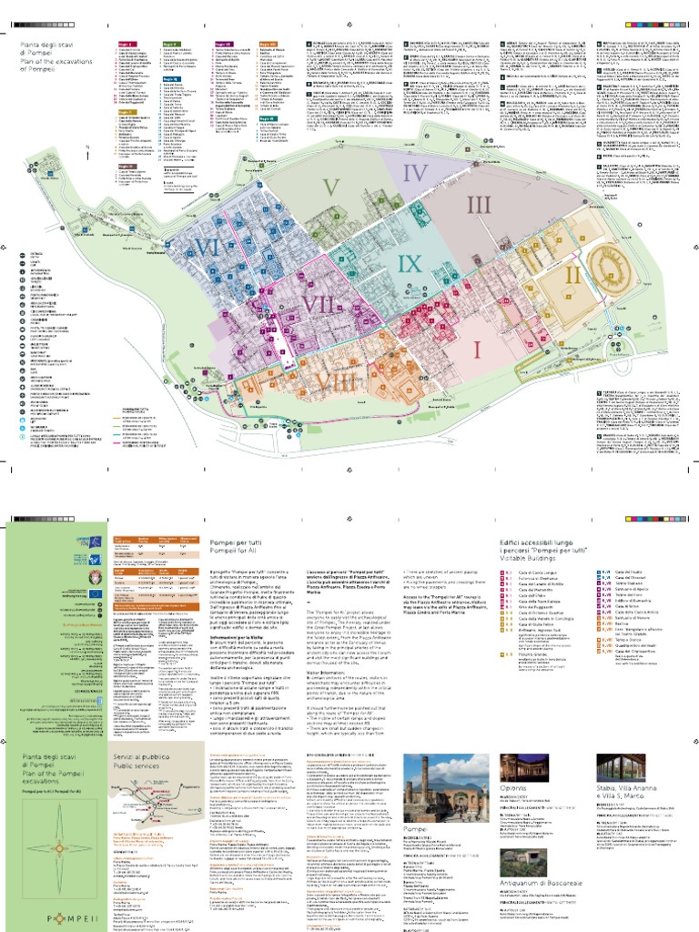 PIANTA SCAVI POMPEI Per-Tutti Sito-1 | PDF