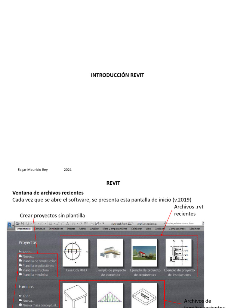 03 - Introduccion Revit | PDF | Autodesk Revit | Archivo de computadora