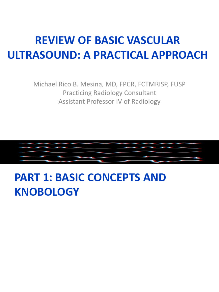 Review of Basic Vascular Ultrasound - A Practical Approach | PDF