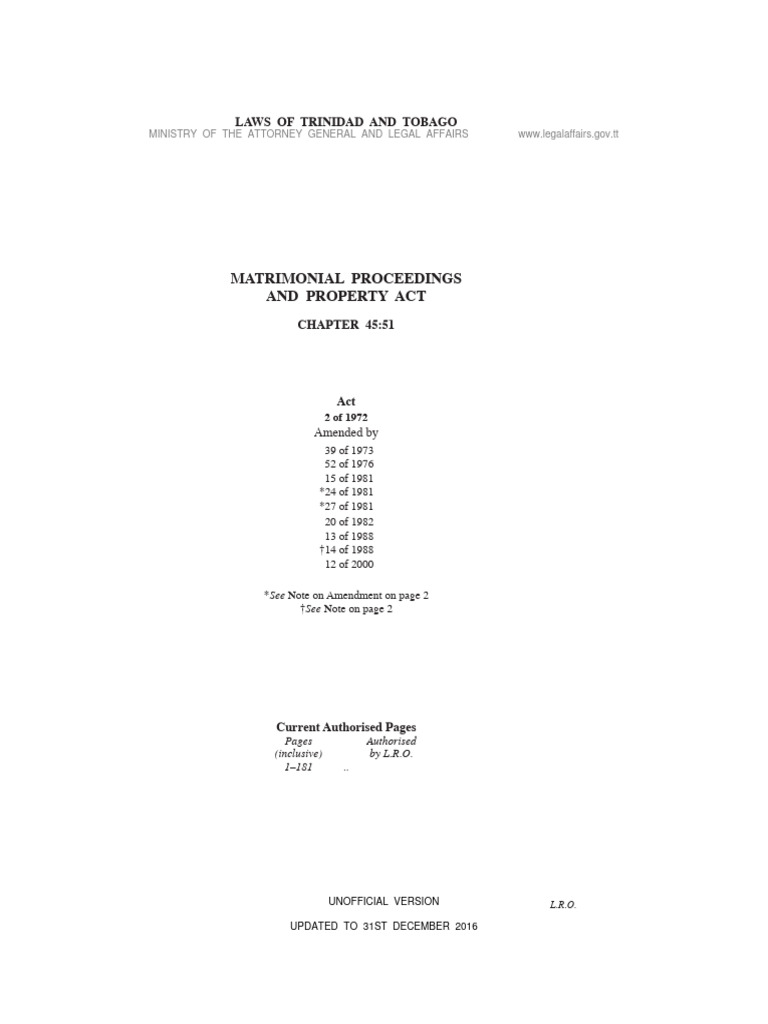 Matrimonial Proceedings | Download Free PDF | Annulment | Divorce