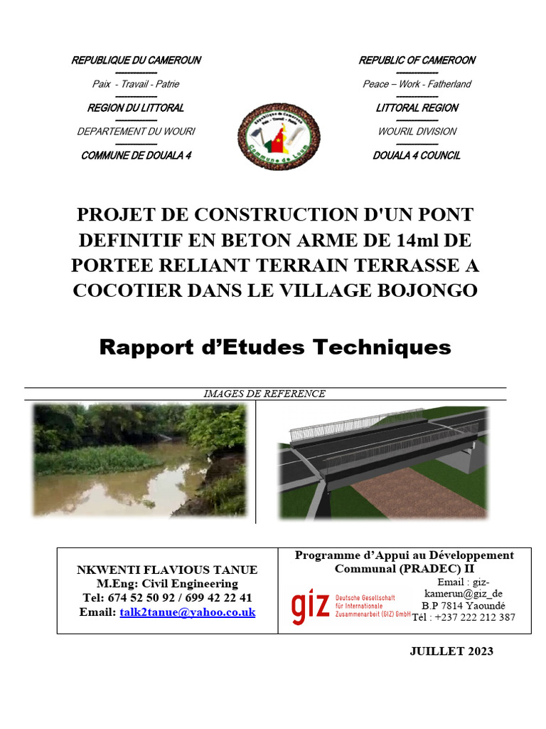 Rapport Technique Douala 4 Ok | PDF