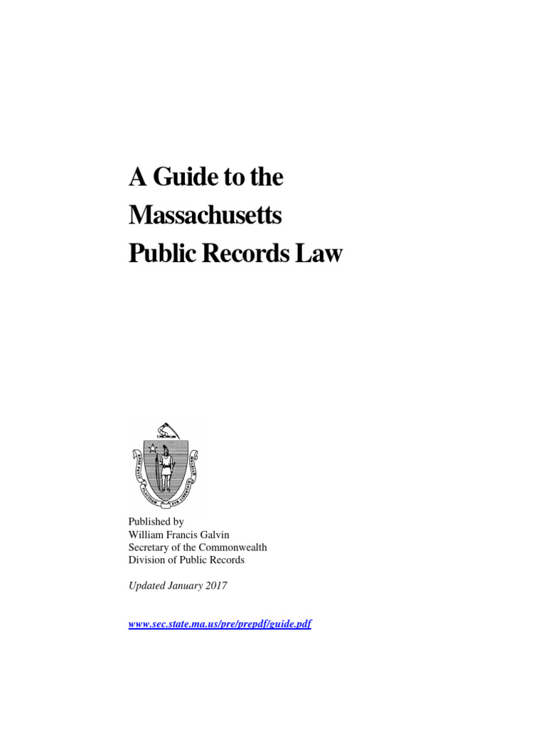 Public Records Law | Download Free PDF | Discovery (Law) | Privacy