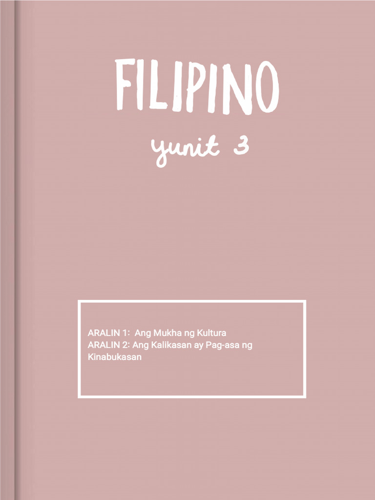 FILIPINO Yunit 3 Kontemporaneong Panitikan | PDF