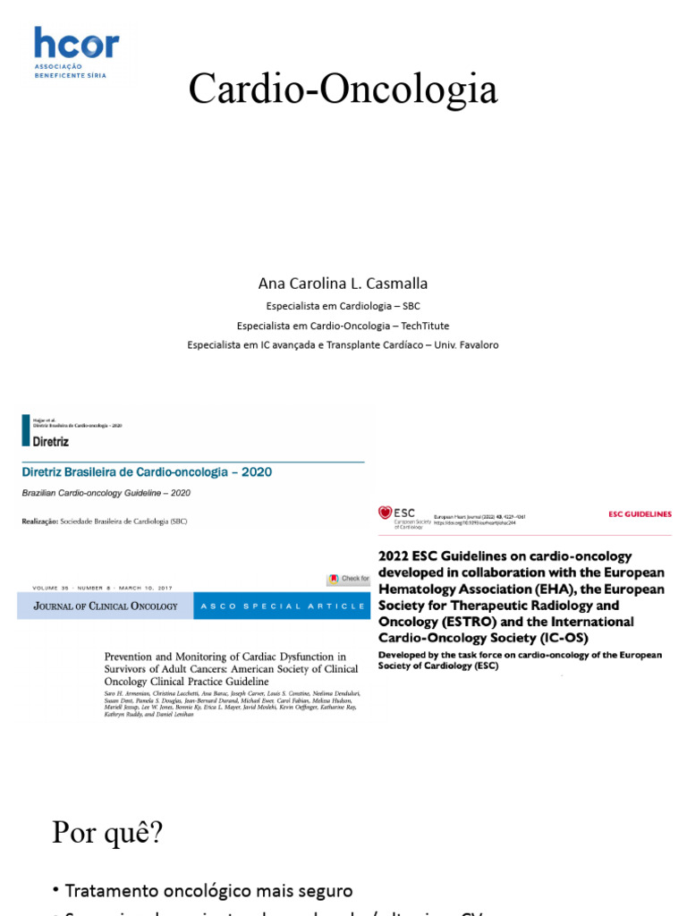 AULA - Cardio Onco - ResidHcor | PDF