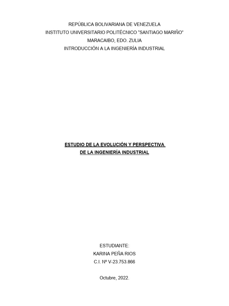 Introducción A La Ingeniería Industrial Pdf Ingeniería Industrial