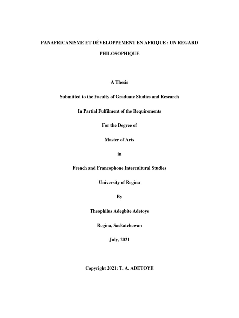 Adetoye Theophilus Ma Ffis Fall2021 | PDF | Thesis