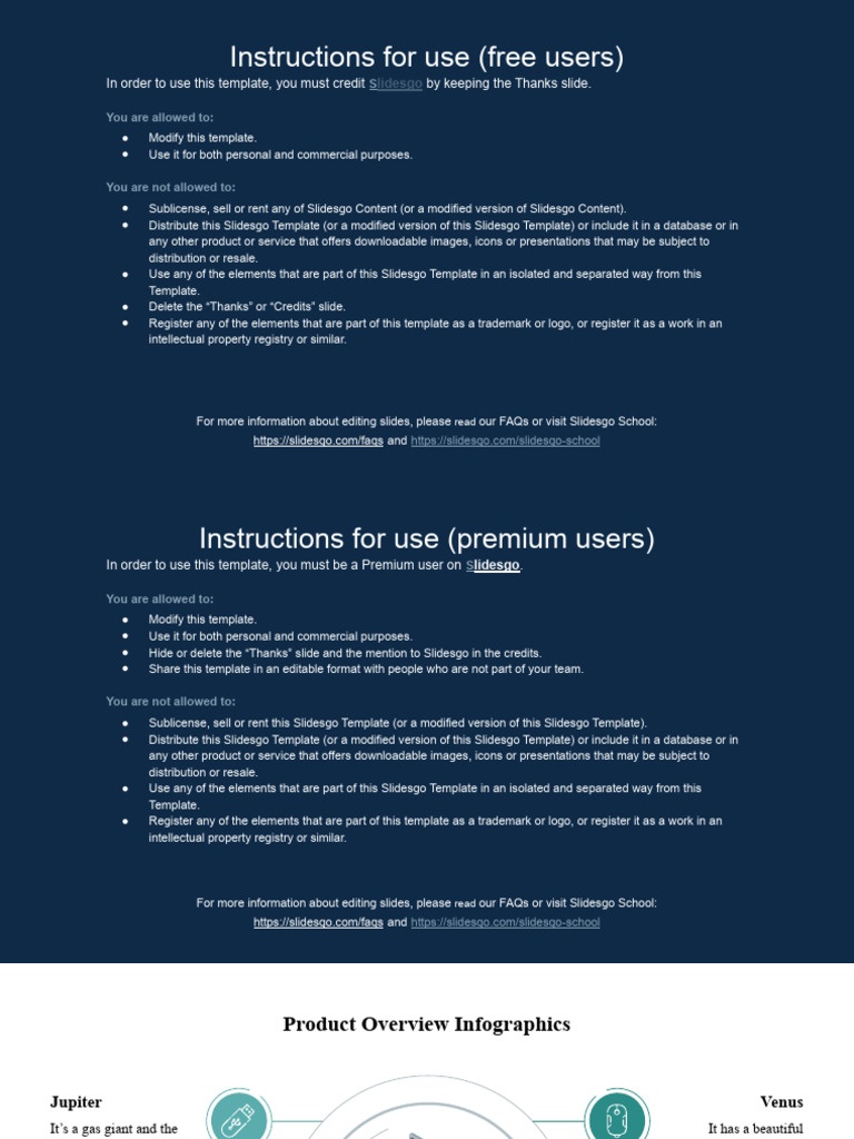 Product Overview Infographics by Slidesgo | PDF