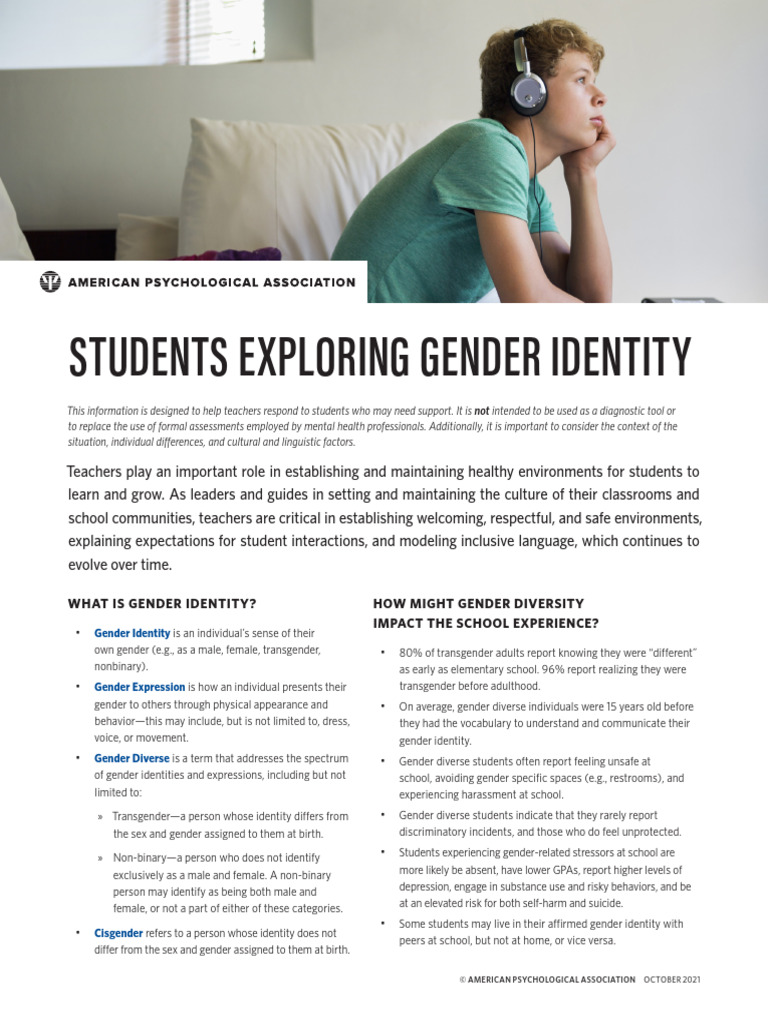 Gender Identity | PDF | Gender | Gender Studies