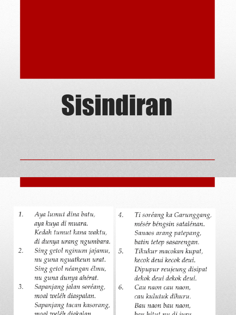 Materi Sisindiran | PDF