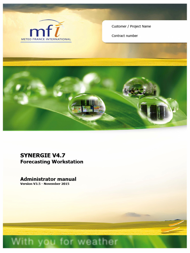 Synergie 4.7 - Administrator Manual | PDF | Weather Forecasting | Databases