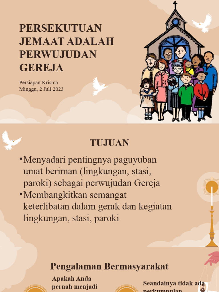 Materi Krisma-Persekutuan Jemaat Adalah Perwujudan Gereja | PDF