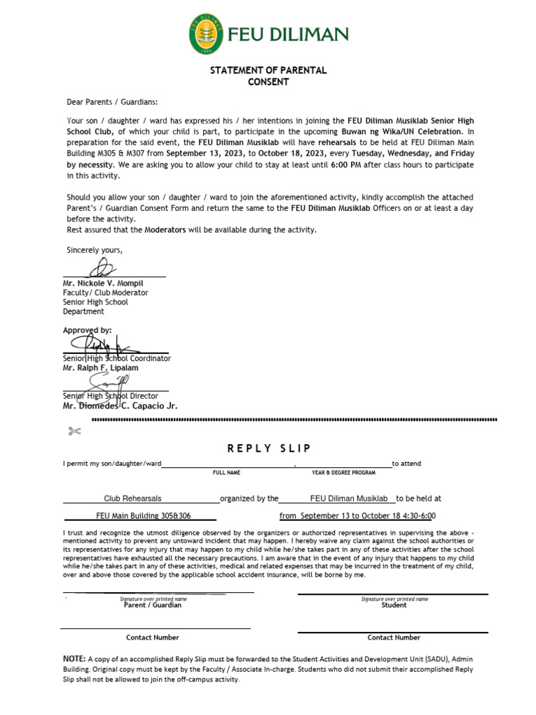 Consent Letter | PDF