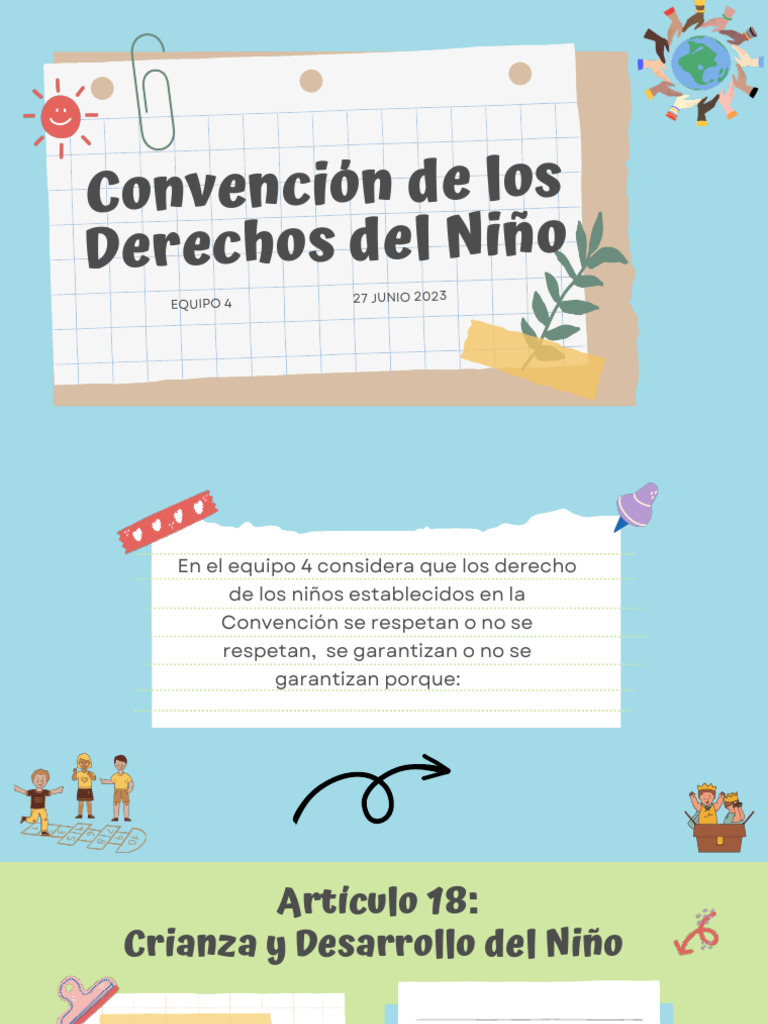 Convención Derechos Del Niño | PDF | Invalidez | Justicia