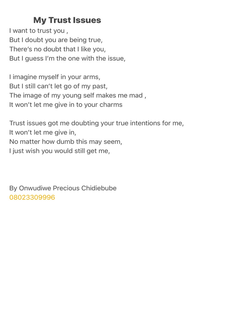 Overcoming Trust Issues in Relationships | PDF