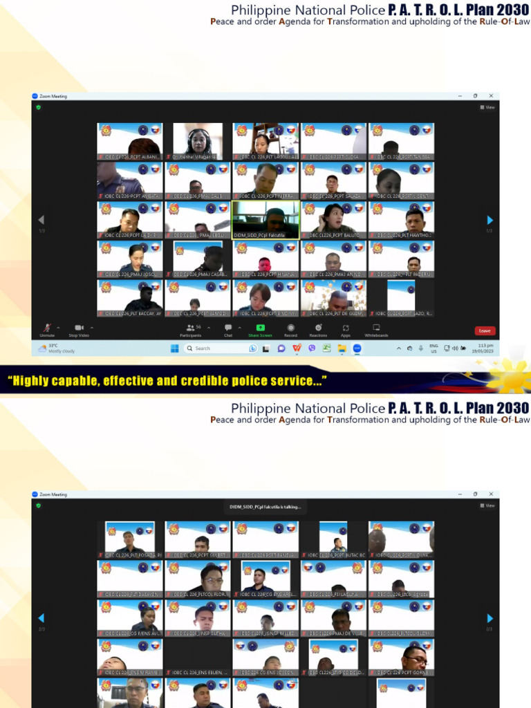 Pgs and PNP Patrol Plan 2030 Iobc May 19, 2023 | PDF | Governance | Performance Indicator
