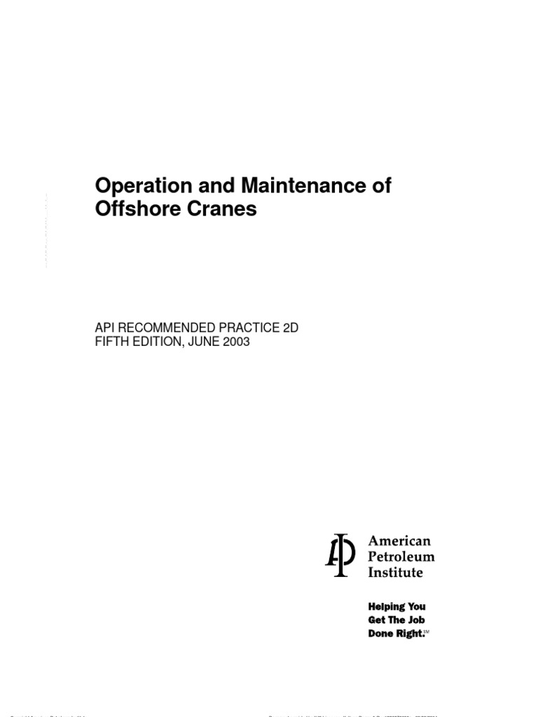 API 2D Operation and Maint | PDF | Politics Of Climate Change | Business