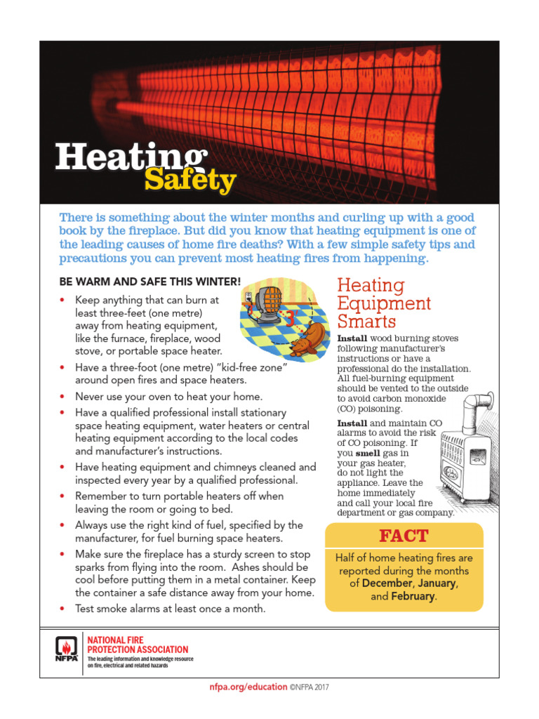 Heating Safety | PDF | Fireplace | Stove