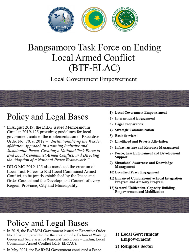 Empowering Local Governments in BARMM | PDF | Empowerment | Capacity ...