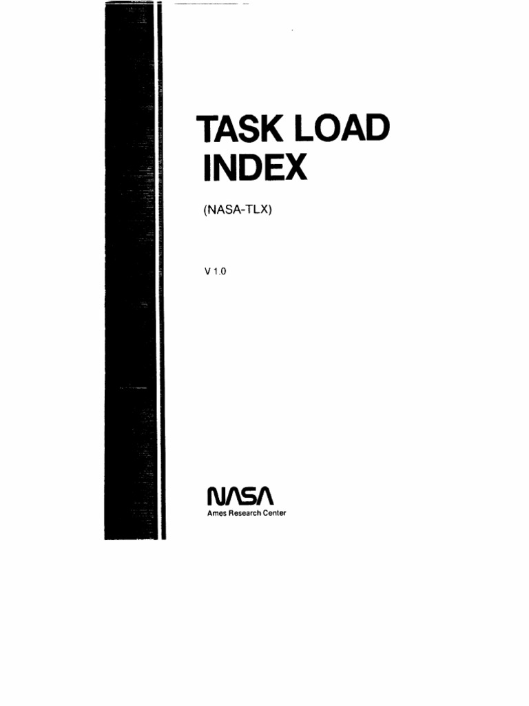 Task Load Index (NASA-TLX) | PDF