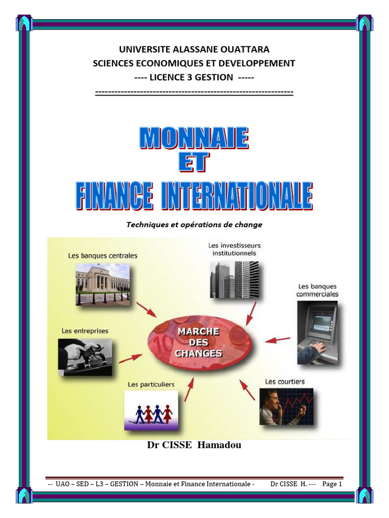 Monnaie Et Finance Internationale | PDF