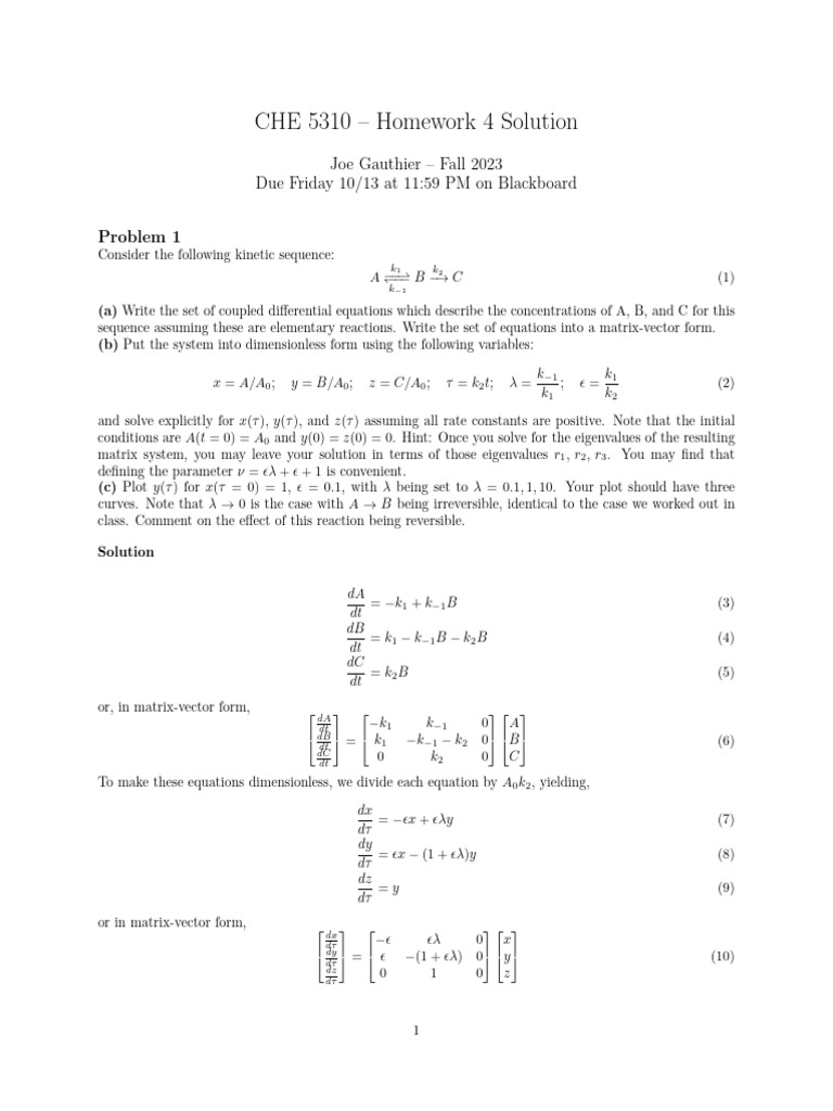 hw4 Soln | PDF | Vector Space | Physics